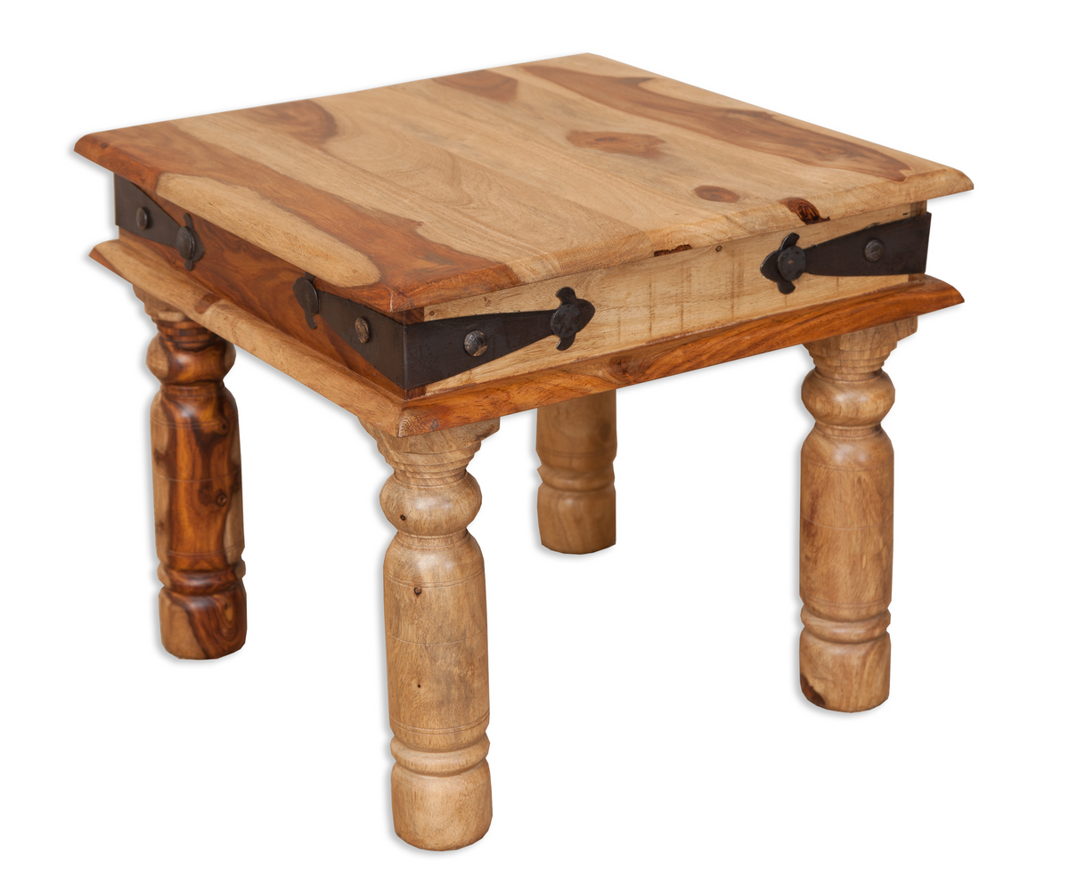 Goa Indian Rosewood Square Coffee Table 45x45cm Pine Oak Warehouse