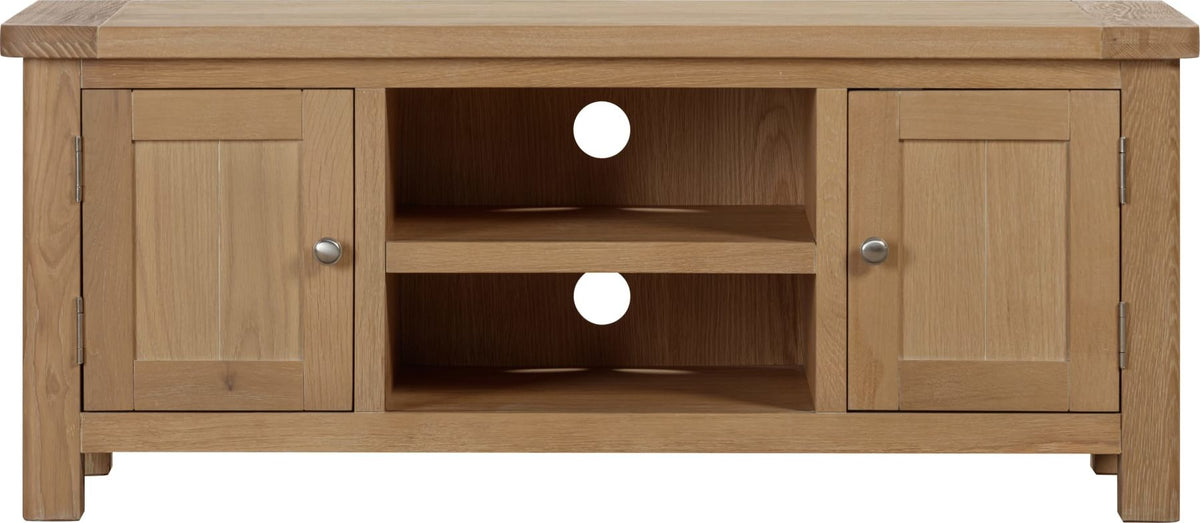 Foxington Oak Large TV Unit – Pine & Oak Warehouse