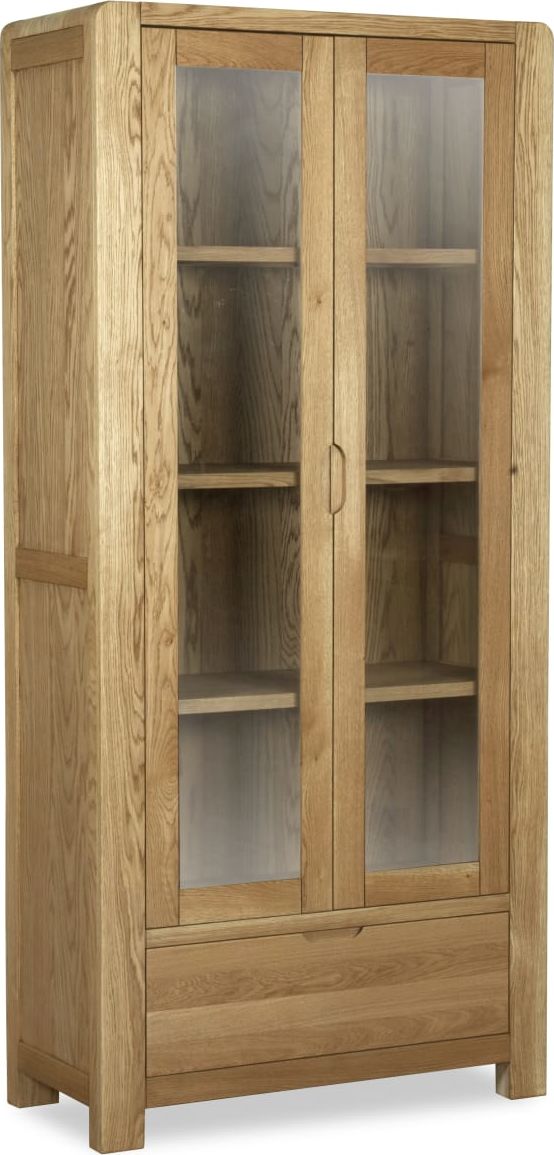 Oslo Oak Display Cabinet – Pine & Oak Warehouse