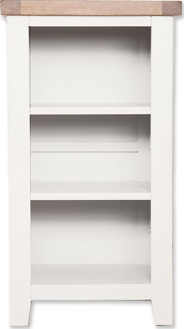 Canberra White Small Bookcase/DVD Rack – Pine & Oak Warehouse