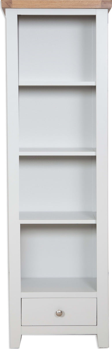 Canberra Grey Slim Bookcase – Pine & Oak Warehouse