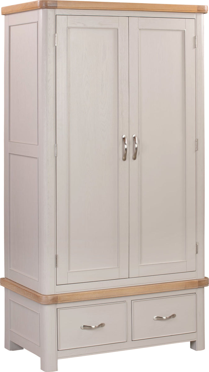 Chatsworth Painted Double Robe With 2 Drawers – Pine & Oak Warehouse