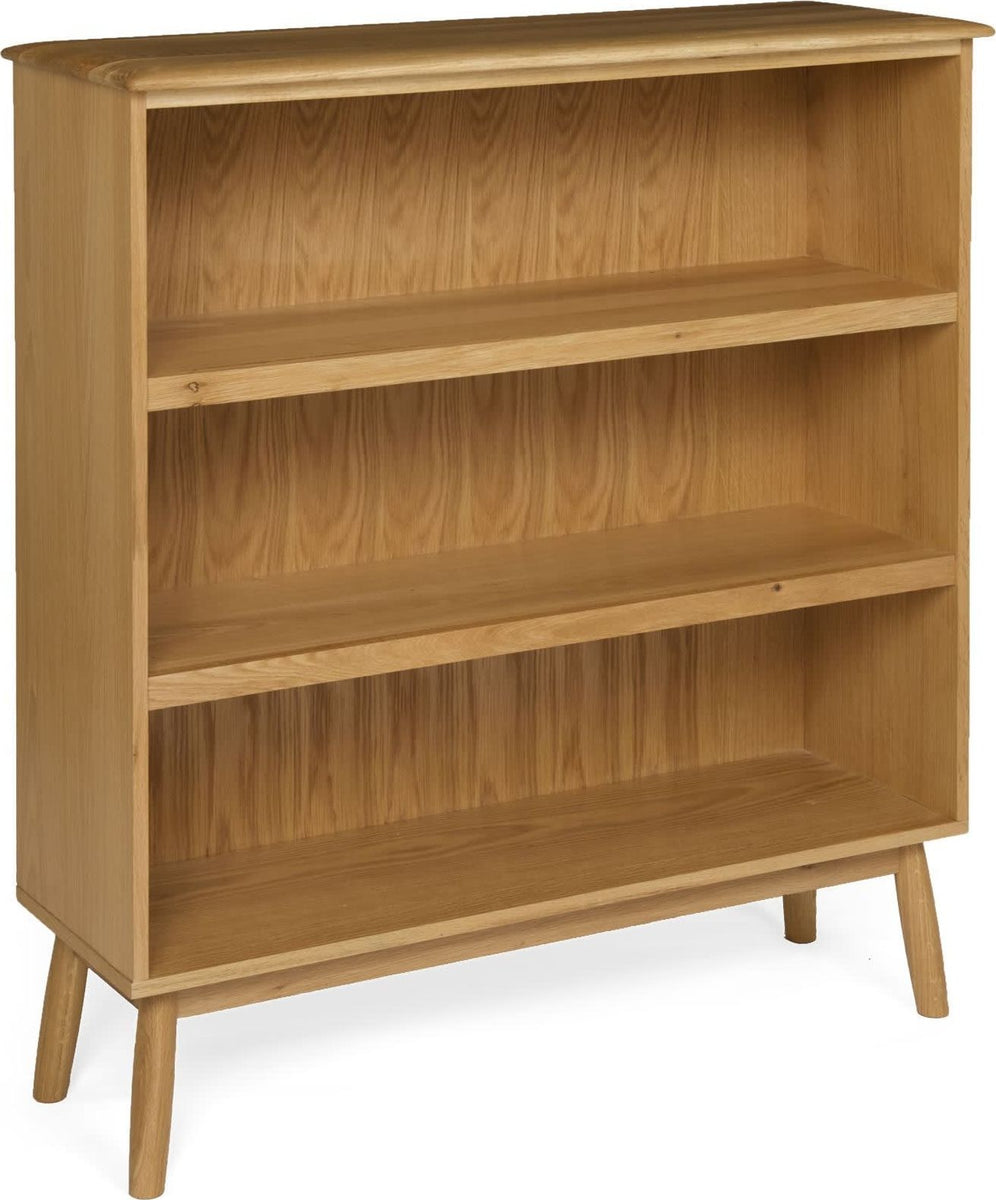 Malmo Oak Wide Bookcase – Pine & Oak Warehouse
