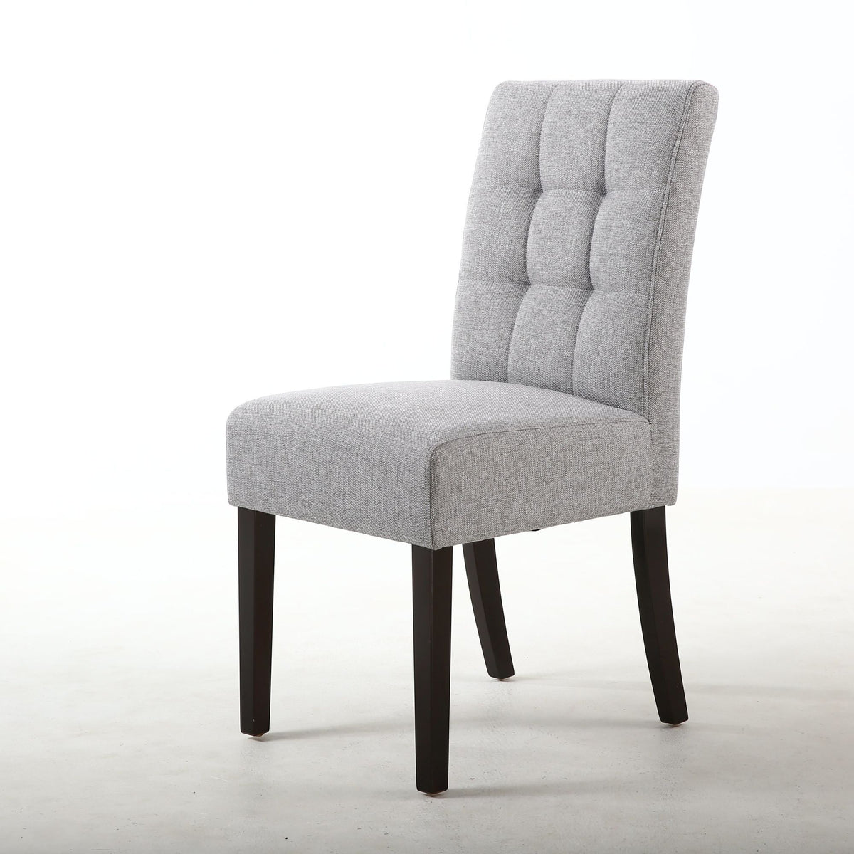Accent Dining Chairs - Stitched Waffle Chair - Silver Grey Linen – Pine ...